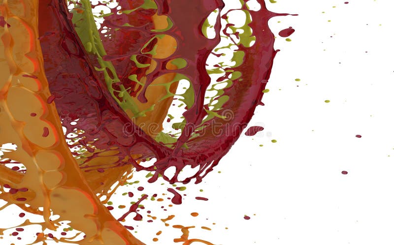 Splash of colored liquid stock illustration. Illustration of copy ...