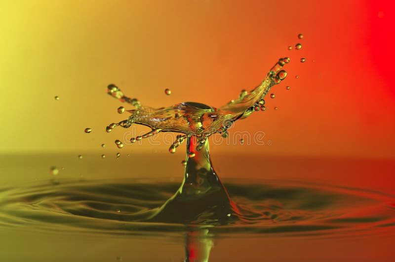 Colored Water Splash in Glass Stock Image - Image of abstract, droplet ...
