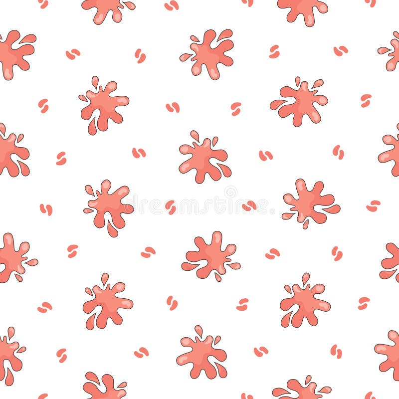 Splash Colorful Spot. Seamless Pattern Stock Vector - Illustration of ...