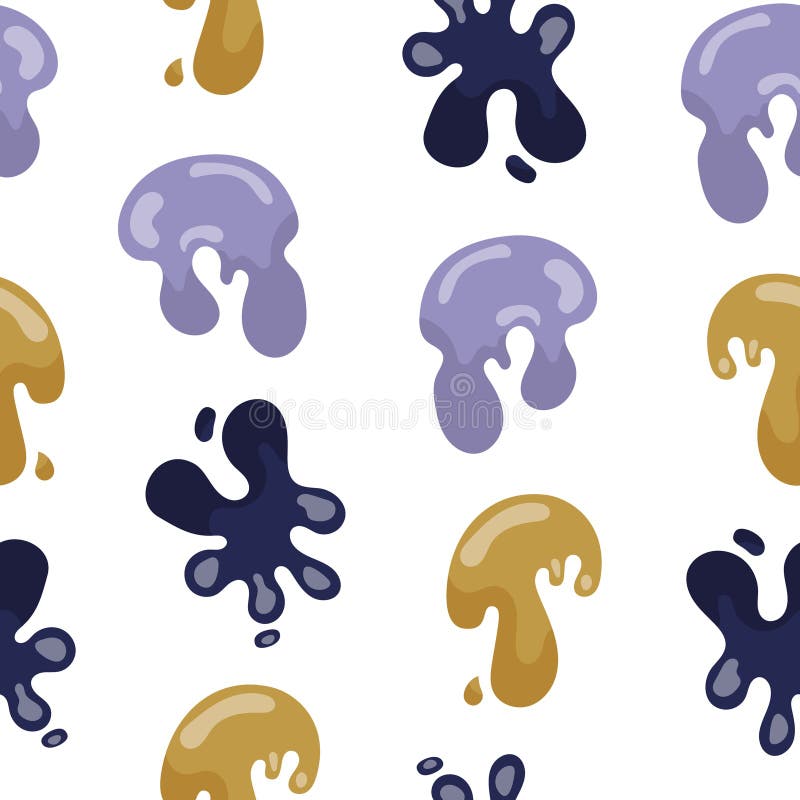 Splash Colorful Spot. Seamless Pattern Stock Vector - Illustration of ...