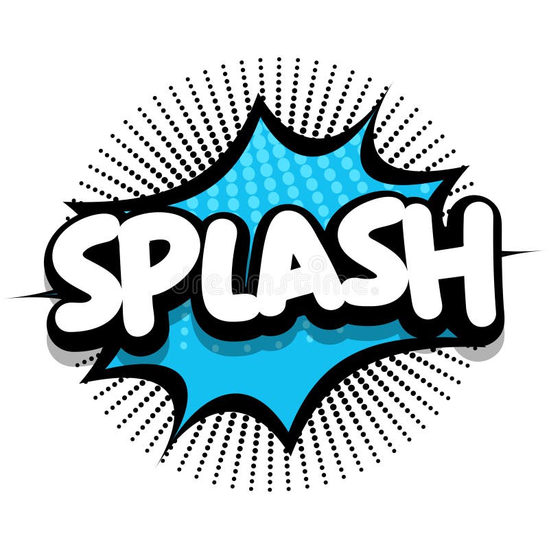 Splash Comic Book Explosion Bubble Vector Illustration Stock Vector ...
