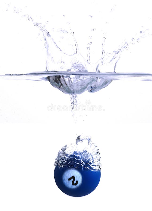 SPLASH Created by Blue Pull Ball Stock Image - Image of nature, bright ...