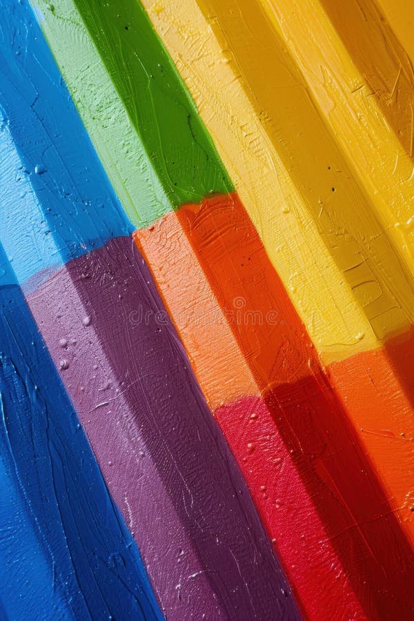 A Splash of Different Rainbow Colors. Background of Rainbow Colors ...