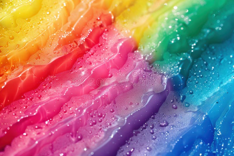 A Splash of Different Rainbow Colors. Background of Rainbow Colors ...