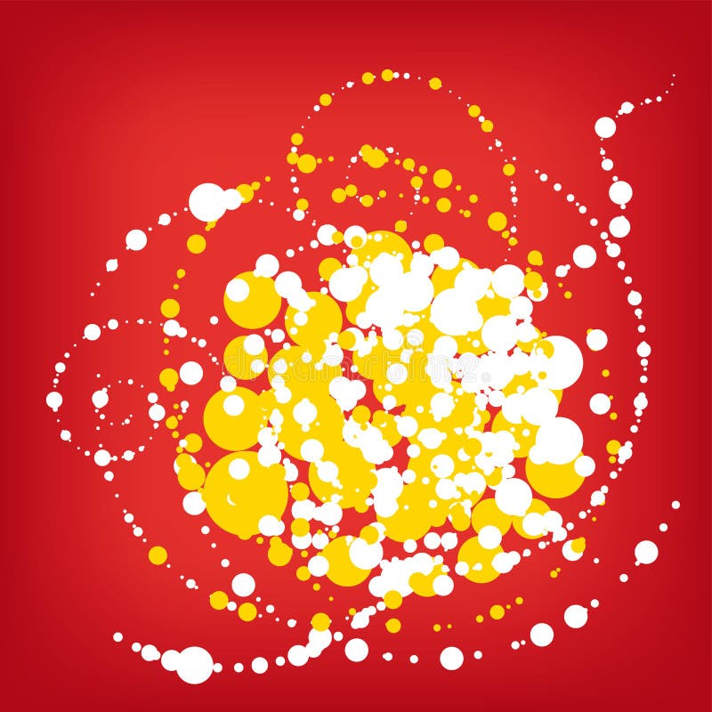 Splash Dots. Background with Drops in Circular Shapes Stock ...