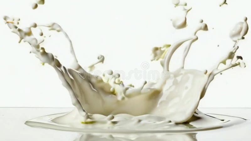 Milk splash and drop. stock footage. Video of view, background - 332360338