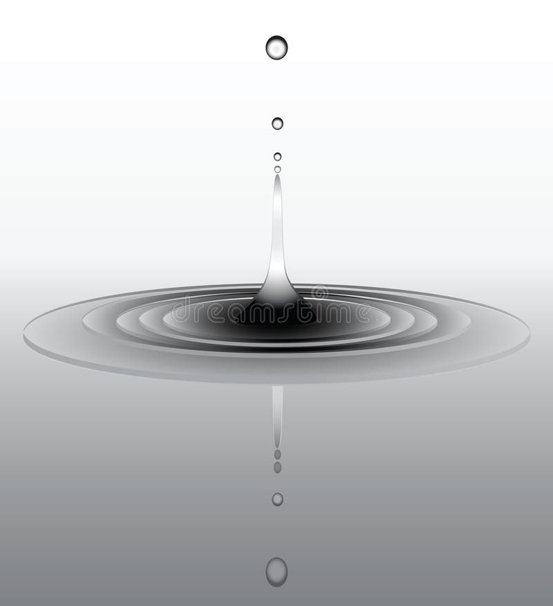 Splash from drop of water stock vector. Illustration of pattern - 30407405