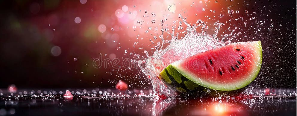 Splash Effect Fresh Fruit, Splash Effect Fresh Fruit with Watermelon ...