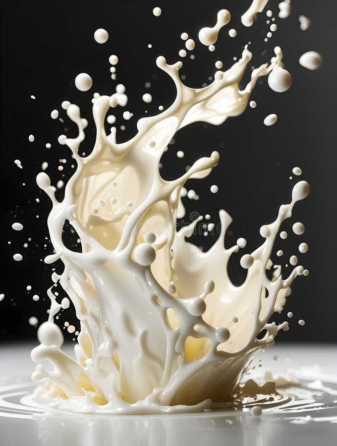 Splash effect of milk stock image. Image of dairy, effect - 300855535