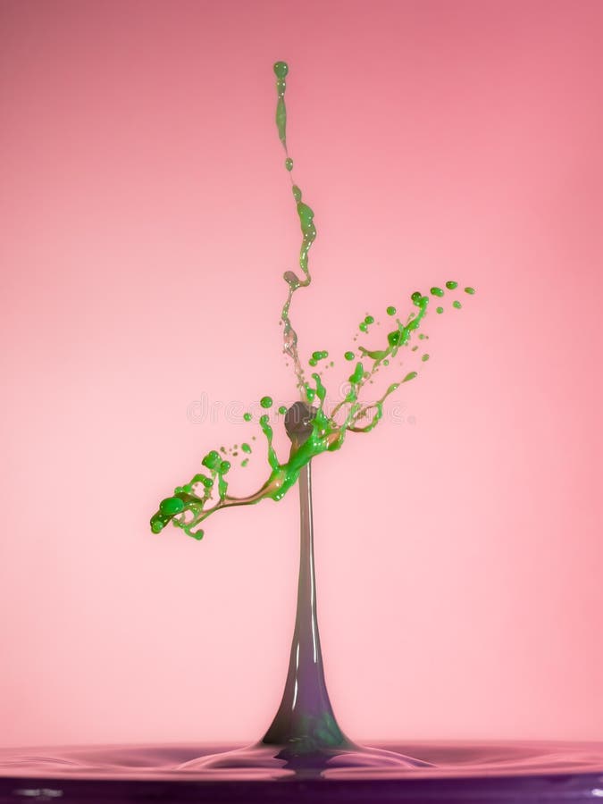 Splash of the Falling Drops of Water Stock Photo - Image of rain, light ...