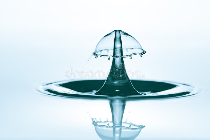 Splash of the Falling Drops of Water, Collision Drops Stock Photo ...