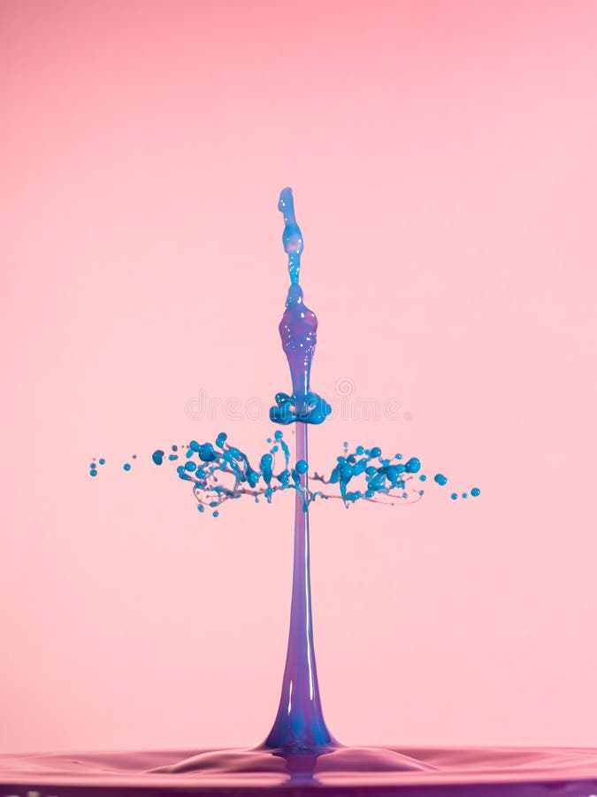 Splash of the Falling Drops of Water Stock Image - Image of splash ...