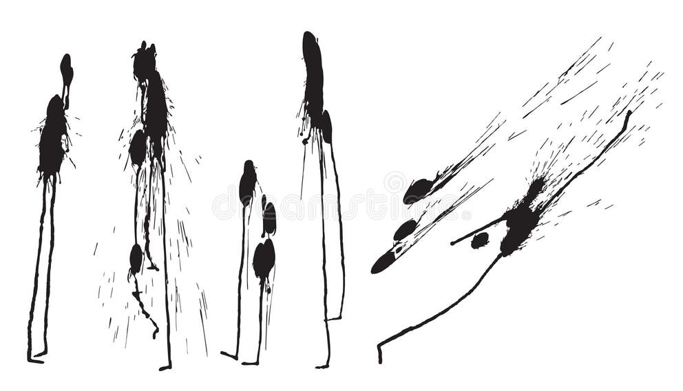 Splash figures stock illustration. Illustration of shape - 10978967