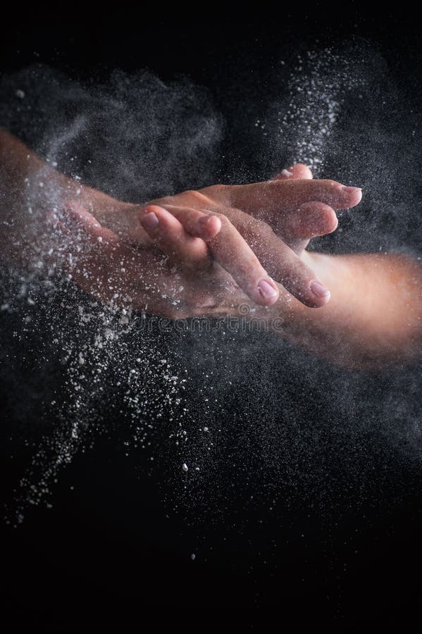 Splash of flour stock photo. Image of decor, design - 162062220