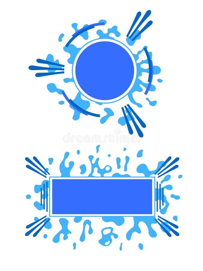 Splash frame stock vector. Illustration of backdrop, decor - 4375704