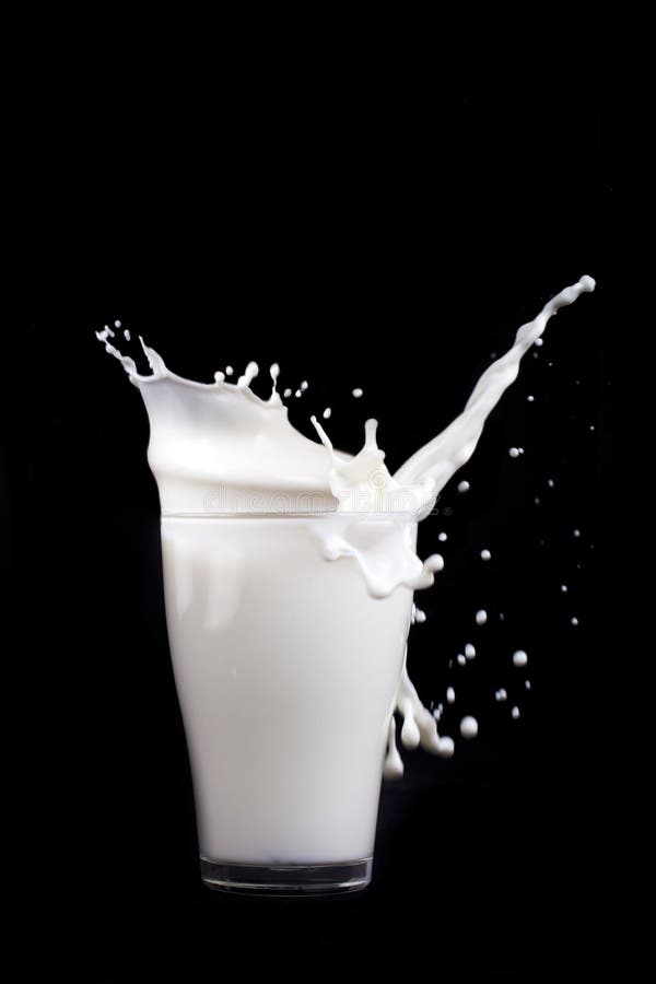 Splash of Fresh Milk on White Stock Photo - Image of curve, nutrition ...