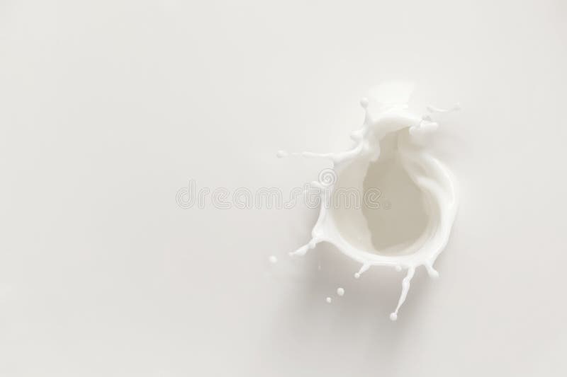 Splash of Fresh Milk, Top View Stock Image - Image of fresh, breakfast ...