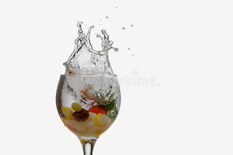 Splash fruit cocktail stock photo. Image of fresh, isolated - 54929858
