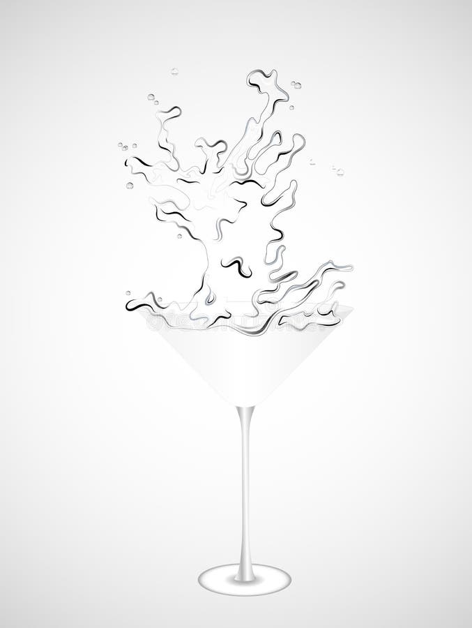 Splash in glass stock vector. Illustration of design - 31914032