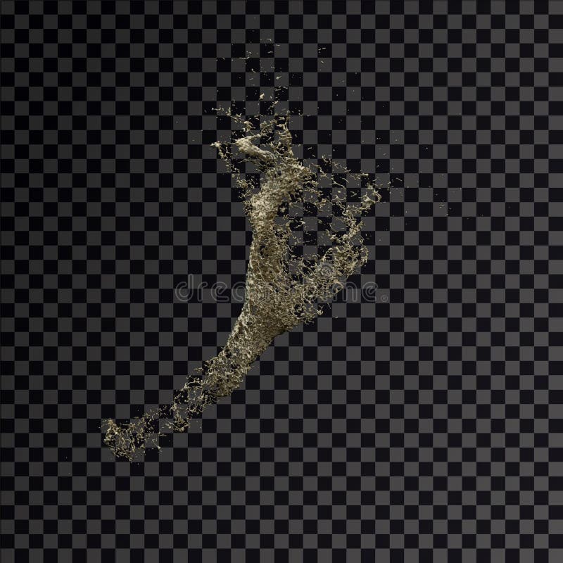 Splash Gold 3d Transparent Background Stock Photo - Image of ...