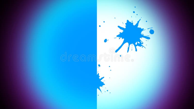 Splash and Gradation Circle Colored in Pretty Blue Stock Photo - Image ...