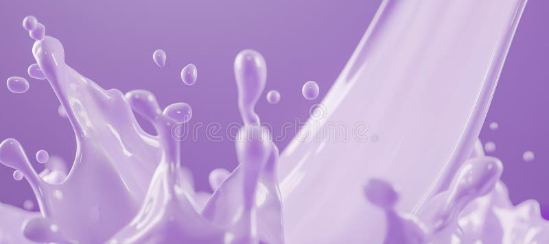 Splash of Grape Milk Background, Thick, Sweet Stock Illustration ...