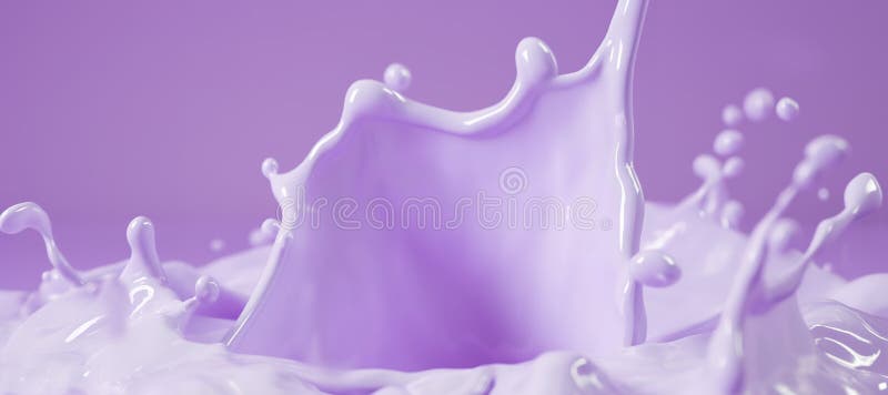 Splash of Grape Milk Background, Thick, Sweet Stock Illustration ...