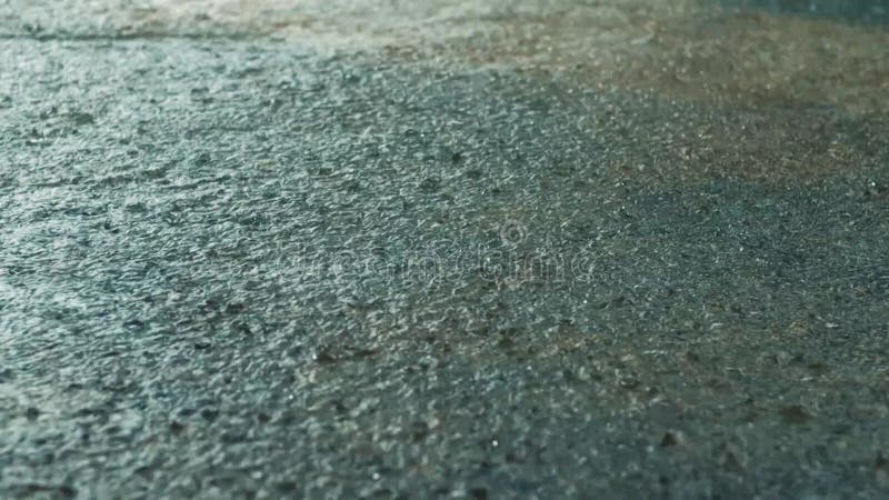 Splash of Heavy Rain, Rainy Season Stock Video - Video of grass, urban ...