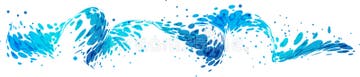 Splash Horizontal Water on White Stock Vector - Illustration of ...