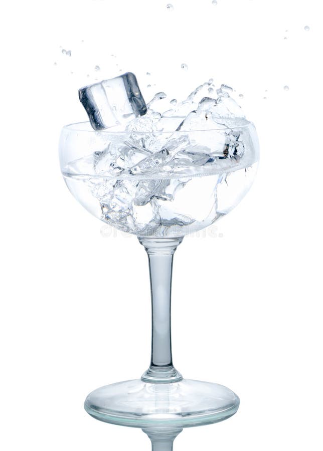 Splash from Ice Cube in a Wine Glass of Water Stock Image - Image of ... Splash from Ice Cube in a Wine Glass of Water Stock Image - Image of ...