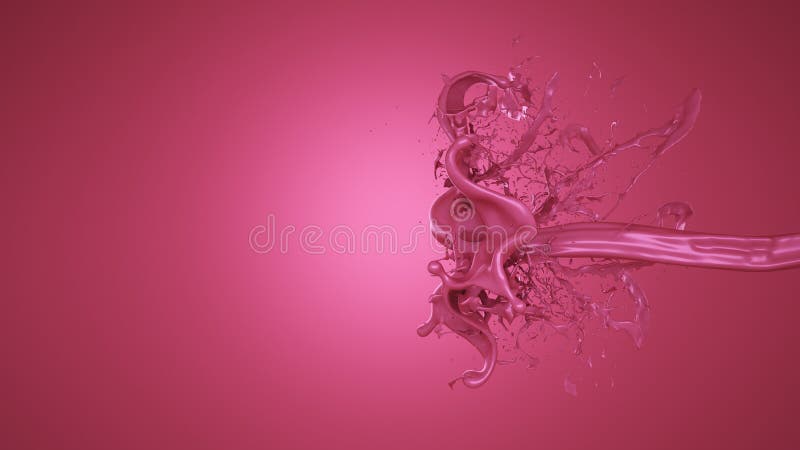 Splash of Icing. 3d Illustration, 3d Rendering Stock Illustration ...