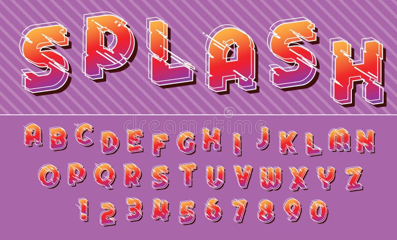 Colorful Paint Splash Alphabet Letters Stock Illustrations – 328 ...