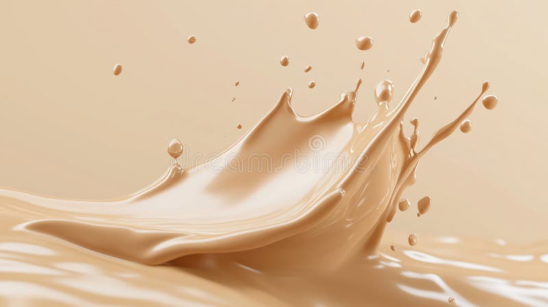A Splash of Liquid Foundation Creates an Artistic Display on a Smooth ... A Splash of Liquid Foundation Creates an Artistic Display on a Smooth ...