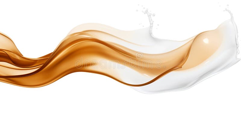 A Splash of Liquid on a White Background. Generative AI Image. Cream ...