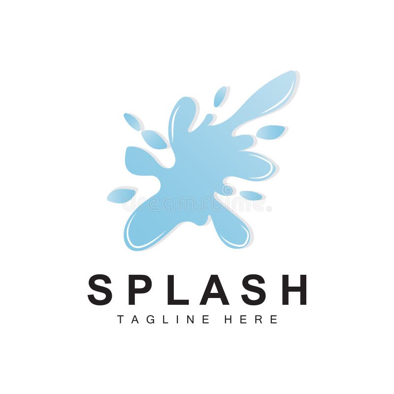 Splash Logo, Water Wave Icon, Bubble Vector, Water Logo Art, Template ...