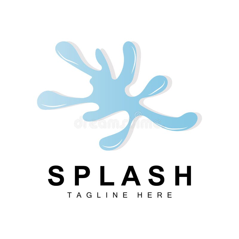 Splash Logo, Water Wave Icon, Bubble Vector, Water Logo Art, Template ...