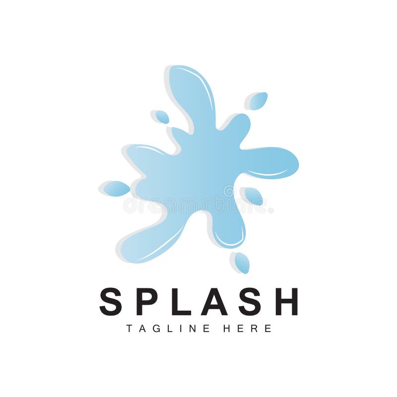 Splash Logo, Water Wave Icon, Bubble Vector, Water Logo Art, Template ...
