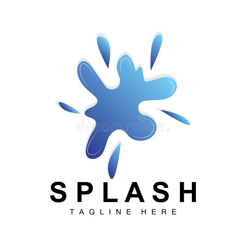 Splash Logo, Water Wave Icon, Bubble Vector, Water Logo Art, Template ...