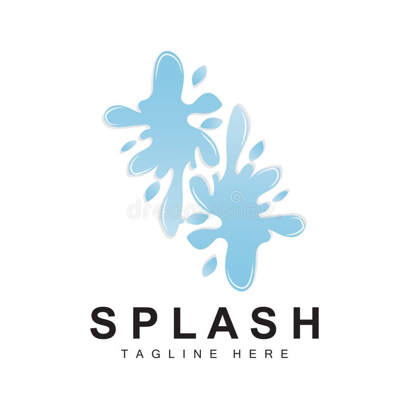 Splash Logo, Water Wave Icon, Bubble Vector, Water Logo Art, Template ...