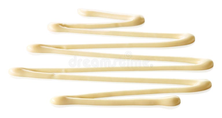 Splash of Mayonnaise Sauce on White Background Stock Photo - Image of ...
