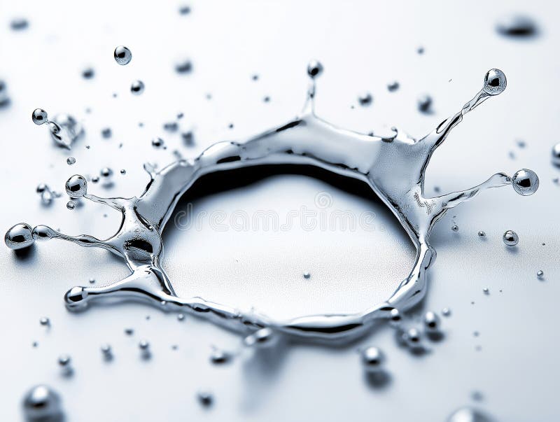 Silver Liquid Splash Abstract Elegance Motion Stock Photos - Free ...