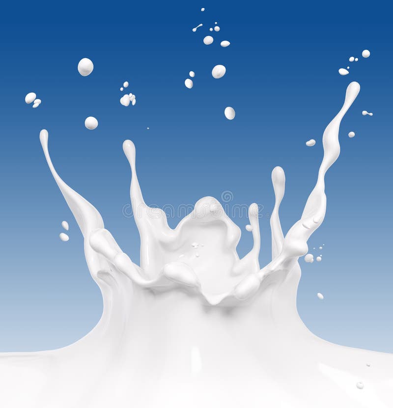 Splash Milk Abstract Background 3d Rendering Stock Illustration ...