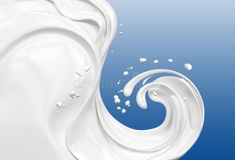 Splash Milk Abstract Background 3d Rendering Stock Illustration ...