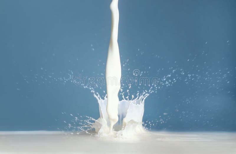 Splash of Milk on Color Background Stock Image - Image of motion ...