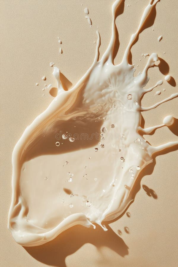 Splash of Milk is Splattered on a White Background Stock Image - Image ...
