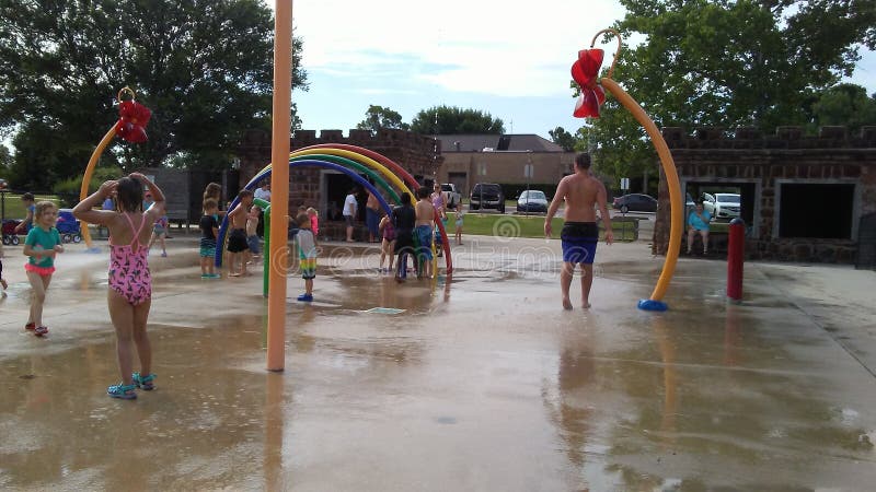 Splash Pad editorial stock photo. Image of summer, splash - 118536113