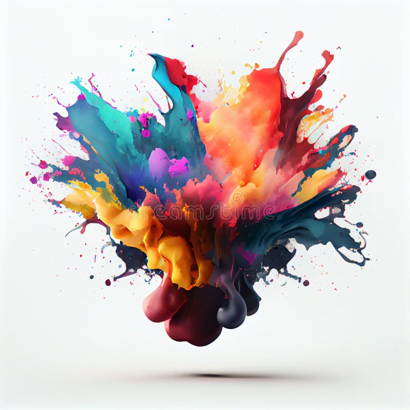 Splash of Paint. Abstract Background Stock Illustration - Illustration ...