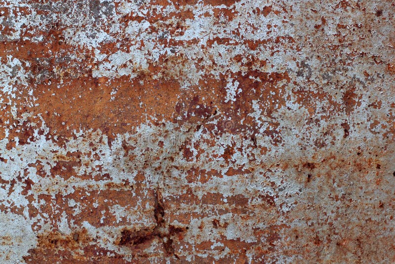Splash, Patch, Rusted Sheet Metal on a White Background. with Remnants ...