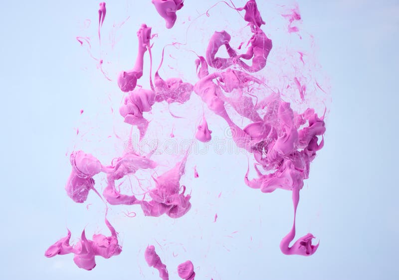 Splash of Pink Paint Abstract Stock Photo - Image of drawing, liquid ...