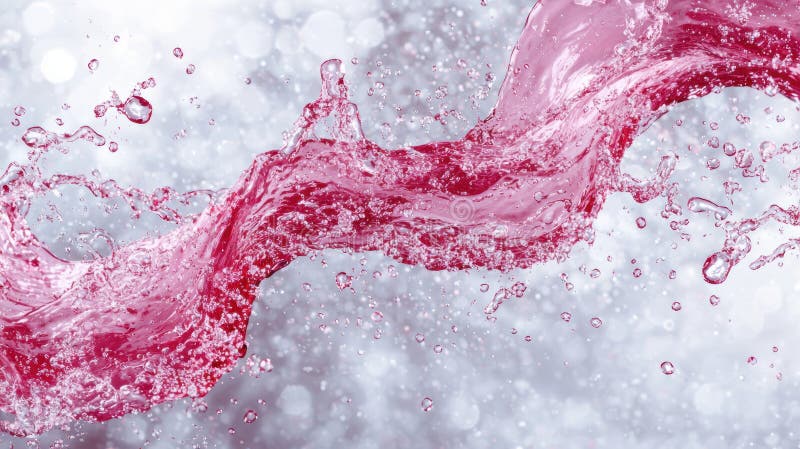 Splash of pink water stock illustration. Illustration of cool - 335167192